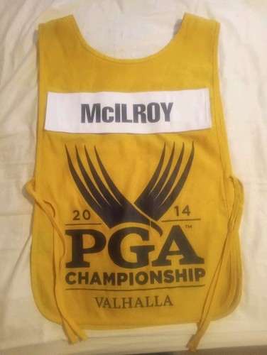 2014 PGA Championship caddie bib Rory McIlroy Valhalla Golf Club open ...