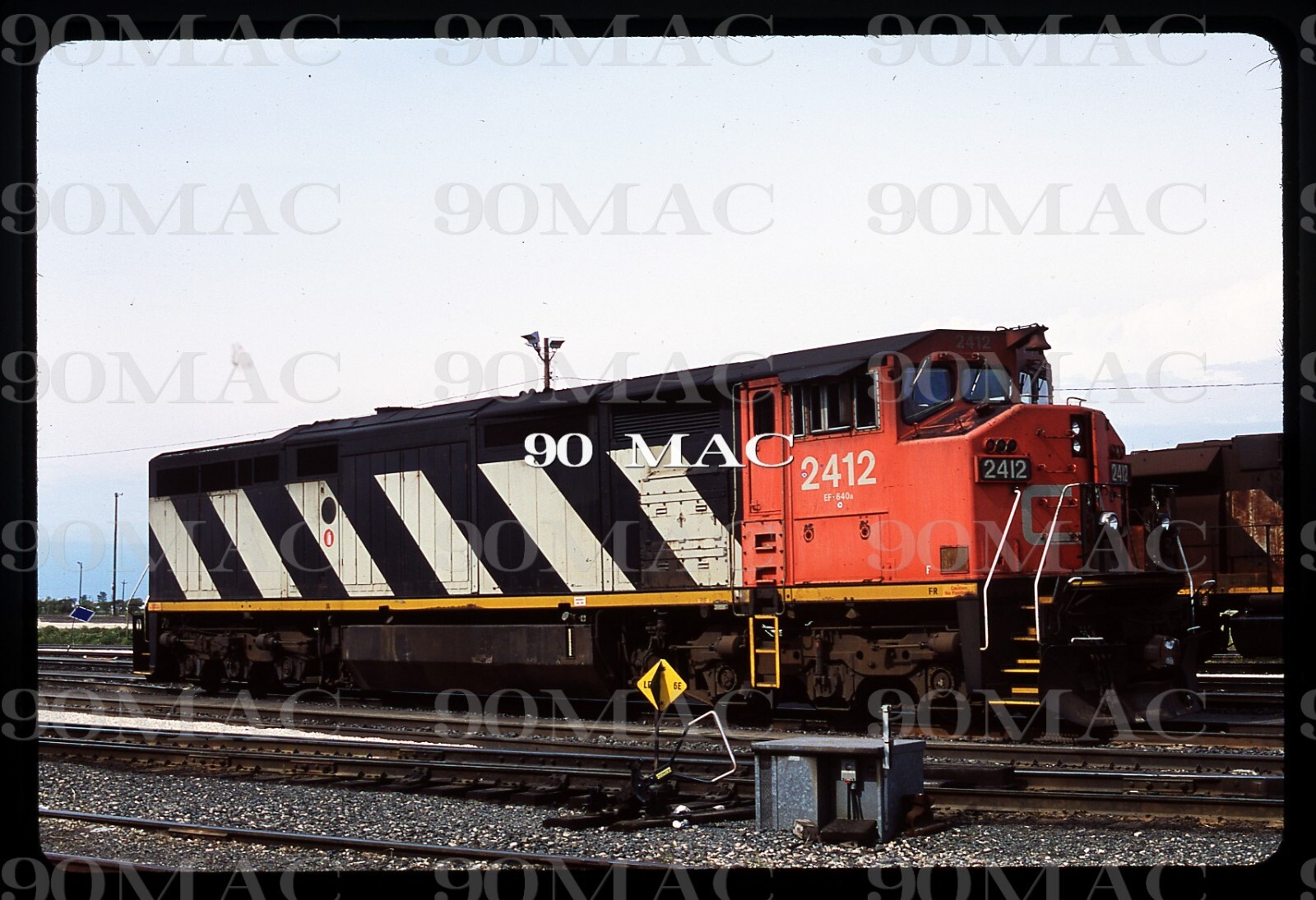 CN-CANADIAN NATIONAL. GE C40-8M #2412. Winnipeg (MB). Original Slide ...