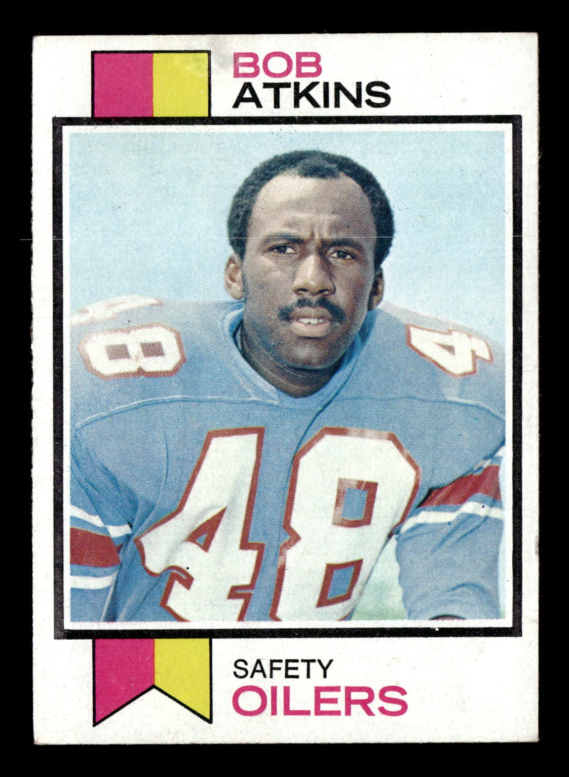 Bob Atkins 1973 Topps #18 Houston Oilers Very Good | eBay