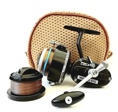 Vintage Fishing Reel Mitchell 810 + Spool & Case 6:1.1 Float Feeder ...