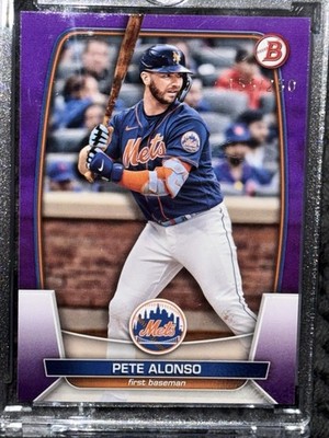 Pete Alonso Bowman Purple Parallel /250 New York Mets Orioles 1st ...