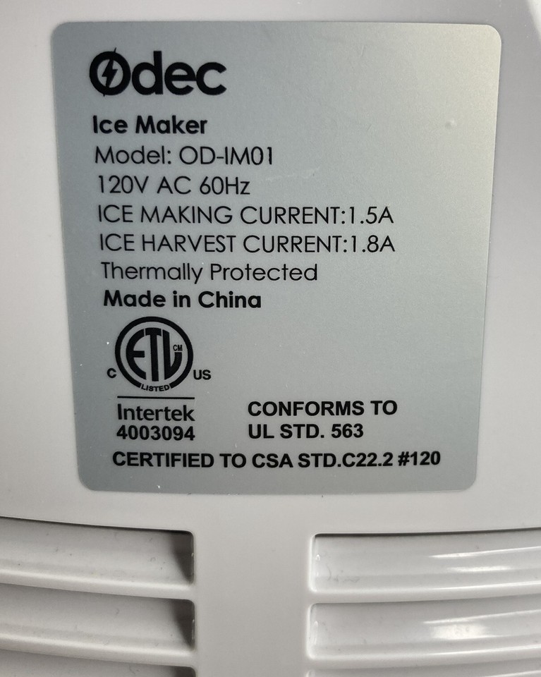 Deco Chef White Ice Maker Countertop Compact Machine 26lbs/Day Model ...