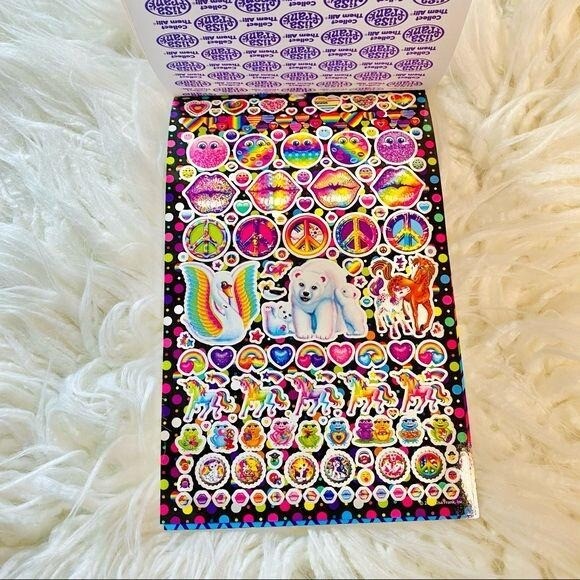 2 x 600 Piece Lisa Frank Sticker Book, Nostalgic 90’s Y2K Stationary ...