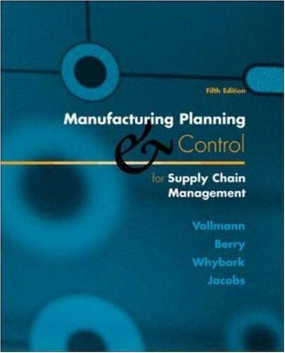 Manufacturing Planning and Control for Supply Chain Management by ...