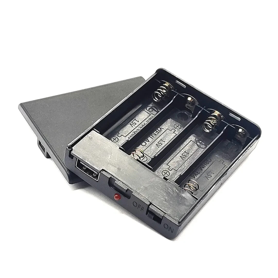 4 x AA Battery Battery holder with Switch - USB Power Supply | eBay UK