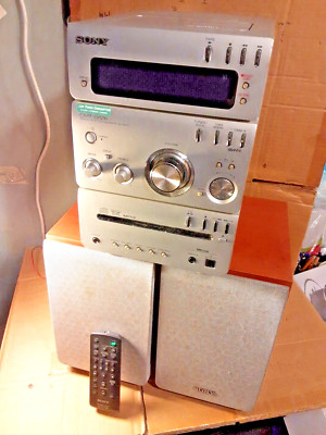 Sony CMT-GPZ6 Micro Hifi Component System Wooden Shelf Speakers CD ...
