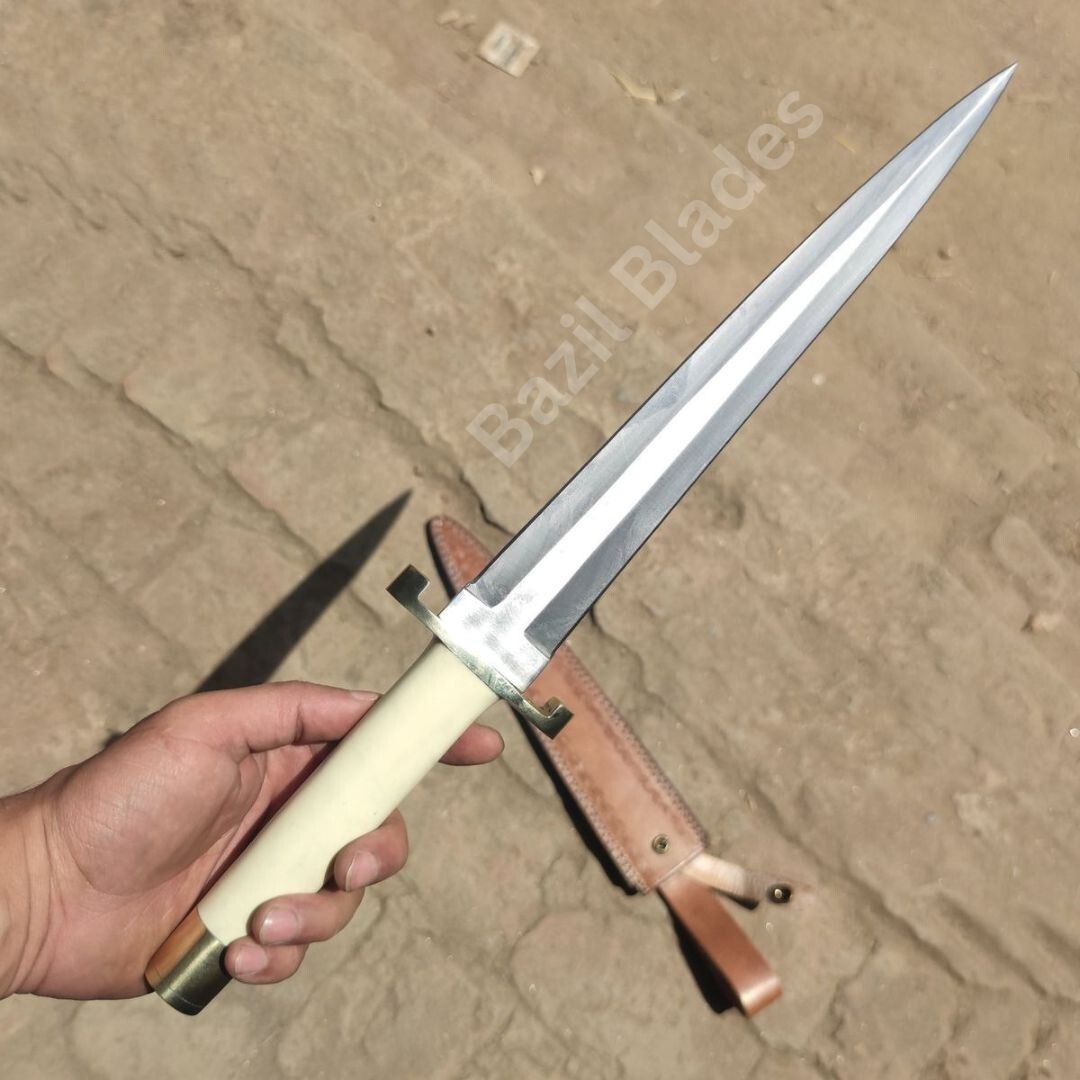 Custom Knife Toothpick Dagger Knife D2 Steel Hunting Dagger Knife ...