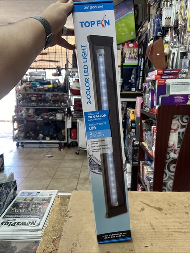 TOP FIN 2 Color LED Aquarium Light 24in | eBay