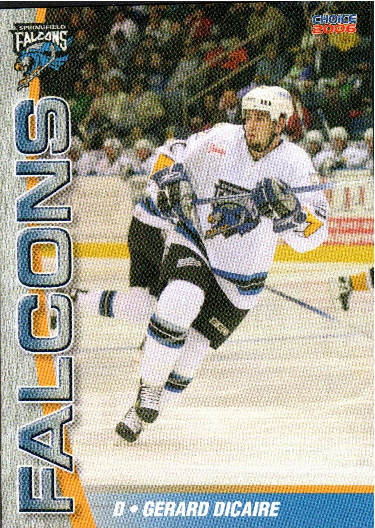 Gerard Decaire 2005-06 Springfield Falcons | eBay