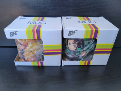 Demon Slayer Tanjiro & Zenitsu Coffee Mug Set Cup Anime Manga GEE New ...