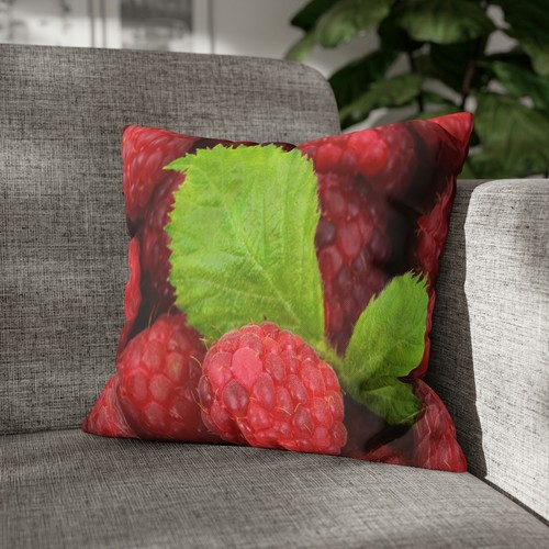 CUSHION COVER PILLOW CASE|RASPBERRY FRUIT MOTIVATION | eBay