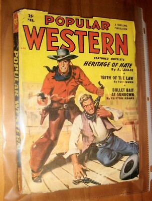 Vintage Popular Western, Thrilling Stories, Pulp Western Magazine ...