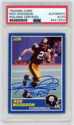 Rod Woodson Signed 1989 Score Rookie Card RC #78 "HOF 09" PSA | eBay