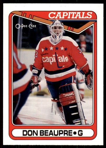 1990-91 O-Pee-Chee Don Beaupre . Washington Capitals #253 | eBay
