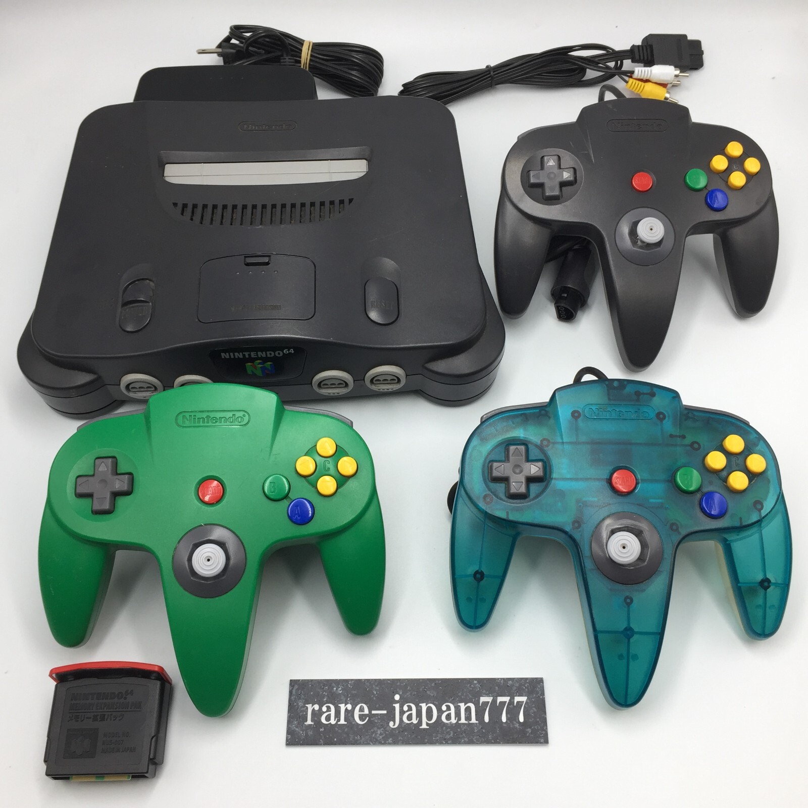 Nintendo 64 N64 Black console Choice OEM controllers Used REGION FREE ...