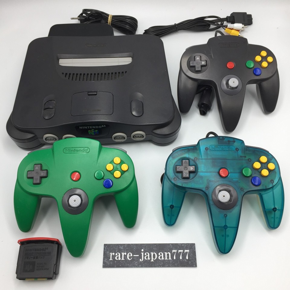 Nintendo 64 N64 Black console Choice OEM controllers Used REGION FREE ...