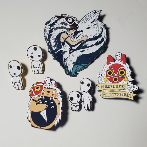 PRINCESS MONONOKE 💙 GORGEOUS Lot Of 6 Anime pins! I StudioGhibli | eBay