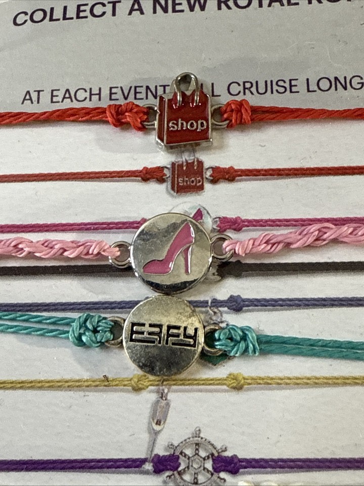 EFFY Fashion Rope Bracelet with EFFY Logo Charms Royal Caribbean Royal ...