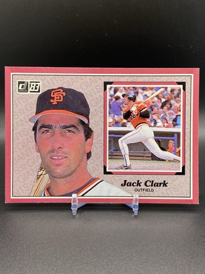 1983 Donruss Action All-Stars Jumbo Card #29 Jack Clark San Francisco ...