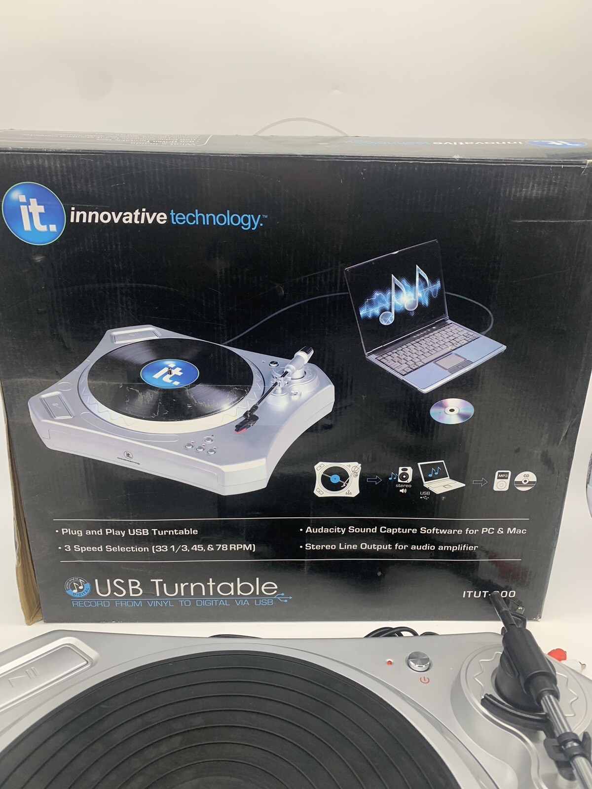 It USB Turntable Record Vinyl to CD Mp3 Digital Innovative Technology ...