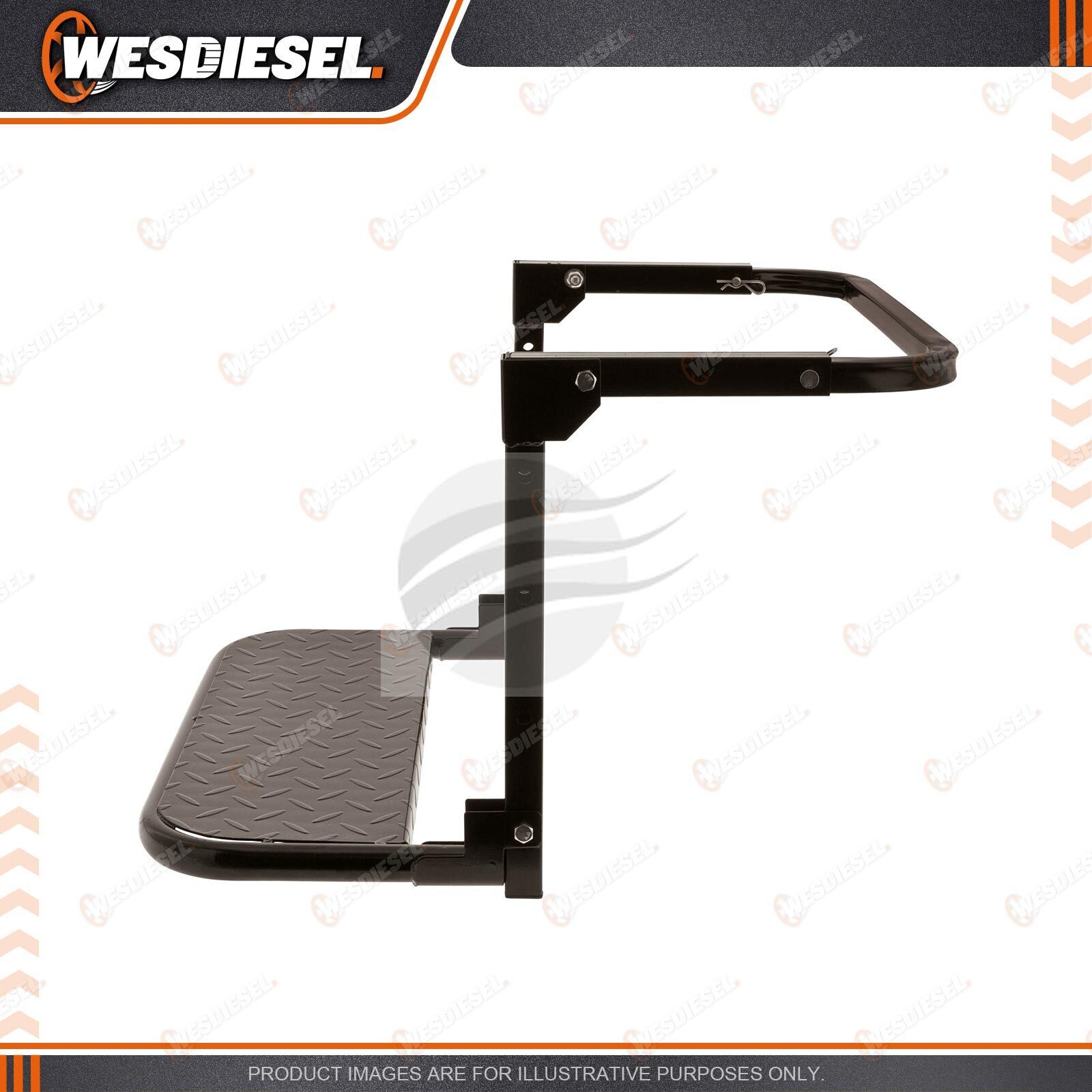 Wesdiesel Adjustable Wheel Step 23cm 33cm Tyres 200Kg Rating Folds | eBay