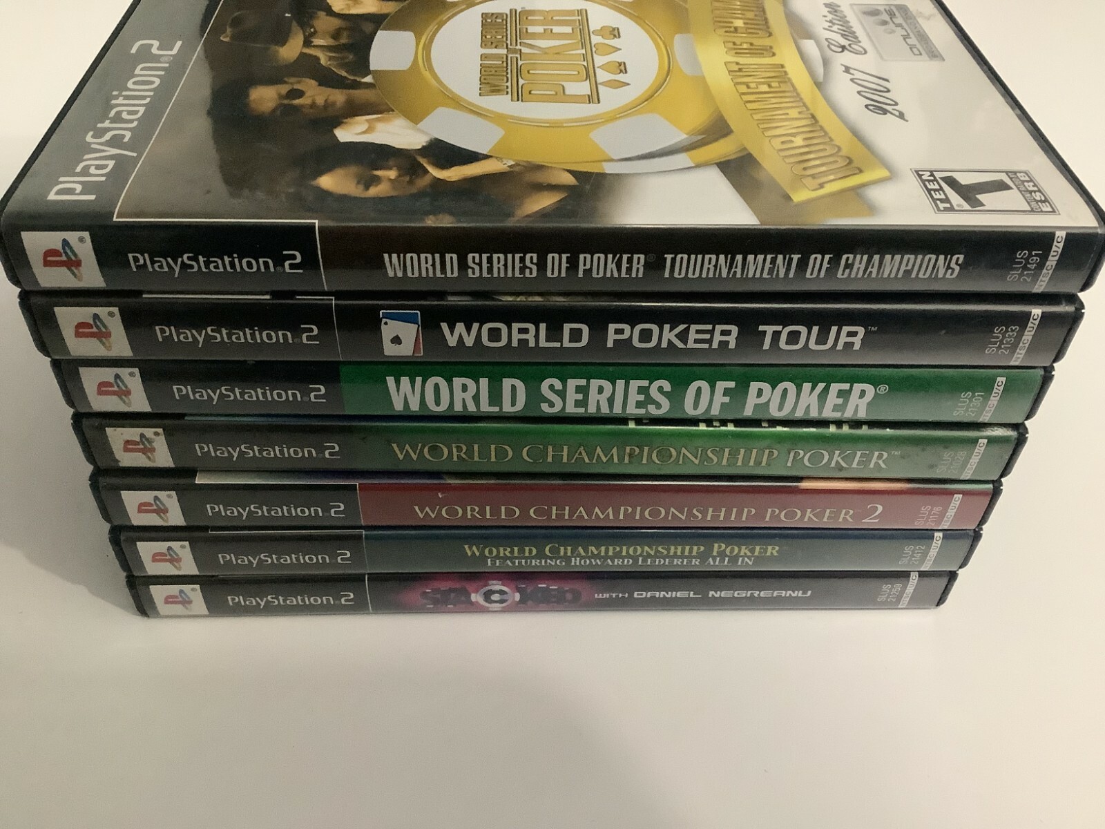 World Championship Poker Series of Poker Lot of 7 PS2 PlayStation 2 All ...