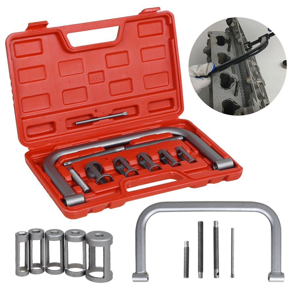 Car Engine Cylinder Head Valve Spring Compressor Remove Install Tool ...