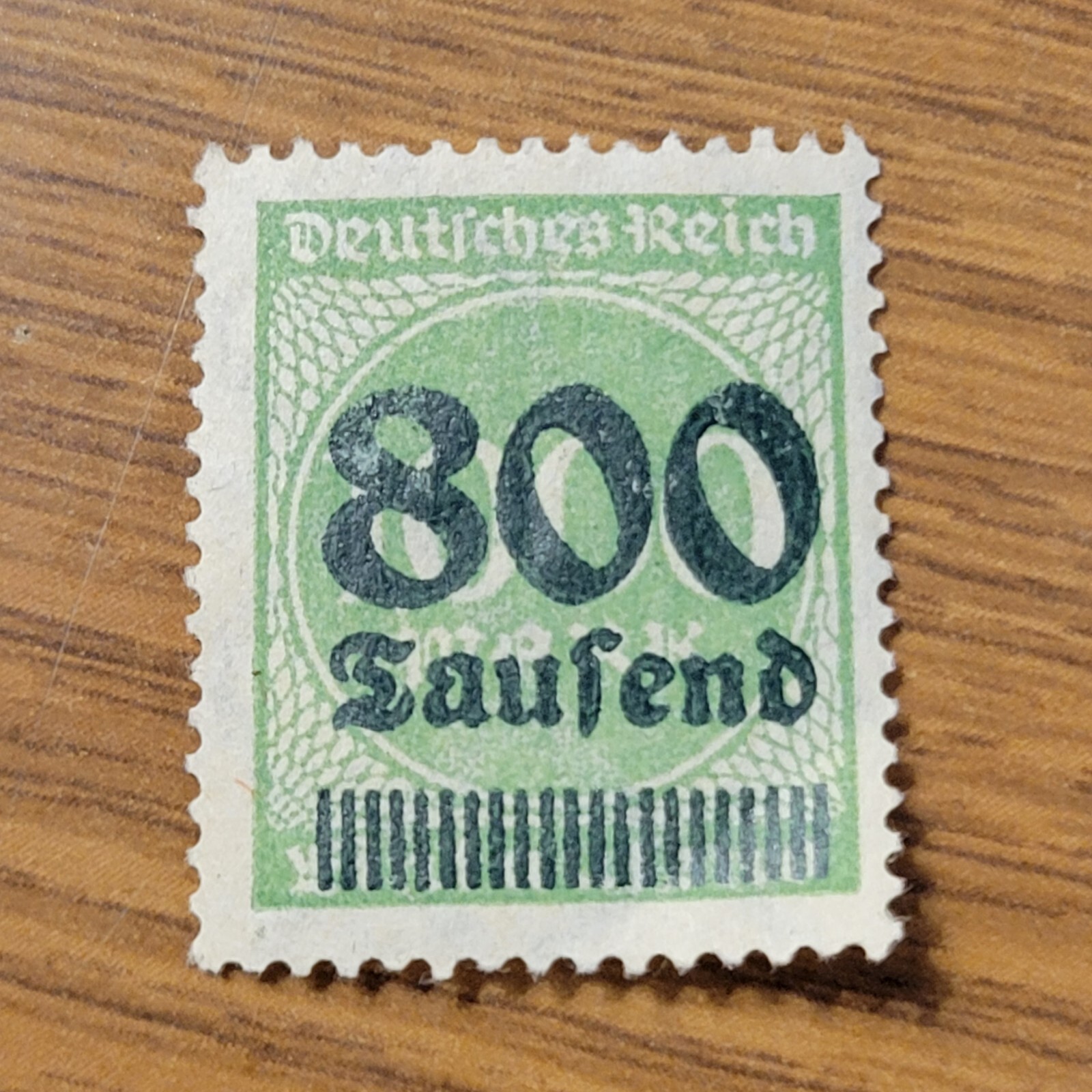 1923 German Postage Stamps 800 Saufend Overprint 1000 Mark 250 ...