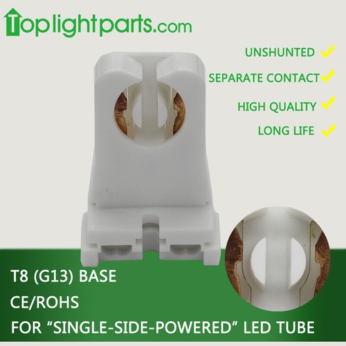 UL-listed G13 Lampholder T8 Tube Light Socket USA Tombstone Non-shunted ...