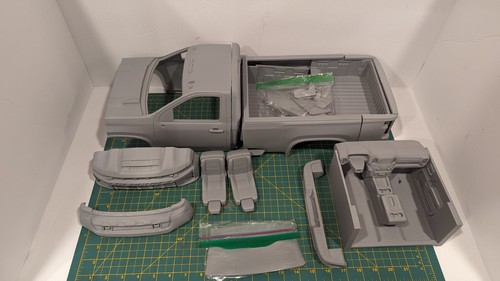1/10th Scale 2021 Chevrolet 3500 SRW body Kit printed in ASA 375mm ...