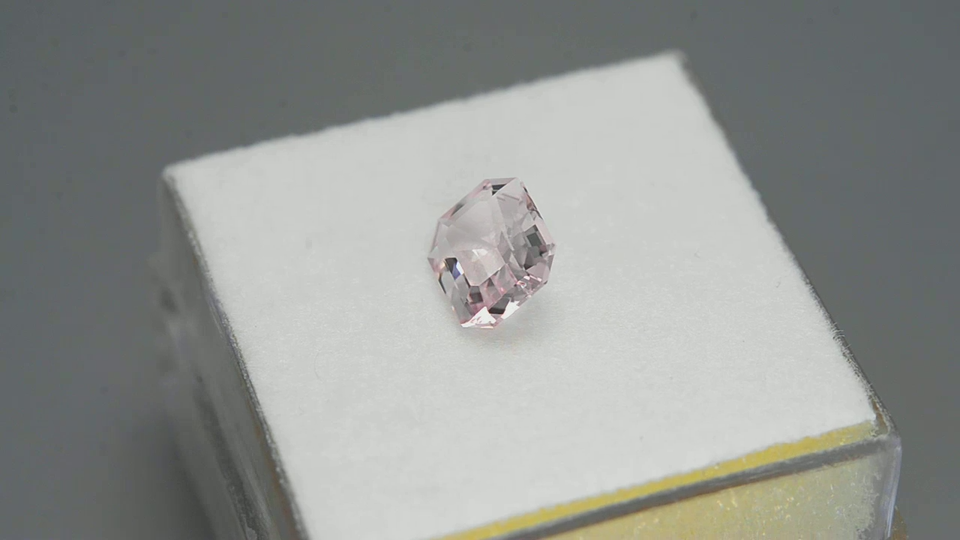 0.84cts EXCELLENT EMERALD CUT NATURAL MILD PINKISH PEACH MORGANITE | eBay