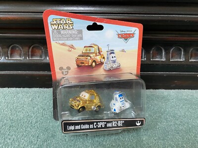 Disney Pixar Cars Luigi and Guido as C-3PO AND R2-D2 Star Wars Weekends ...