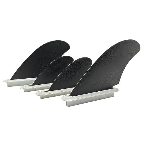 UPSURF Surfboard Fins Quad fins(4 Fins) Single Tab Fins-Solid ...