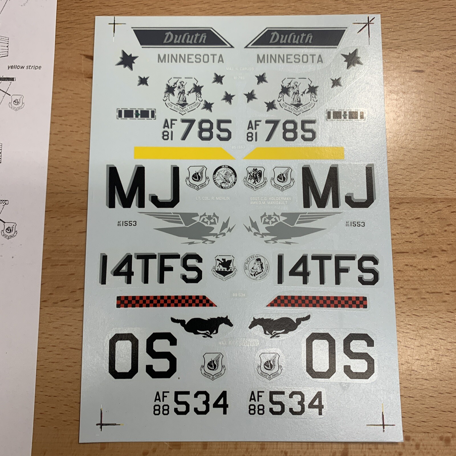 SuperScale Decal 1/32 32-107 F-16 ADF Falcons F-16C-42 CF Night - Dad's ...