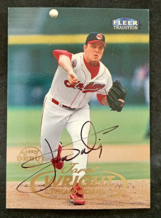 1998 Fleer SIGNED: Jaret Wright, INDIANS #64 | eBay