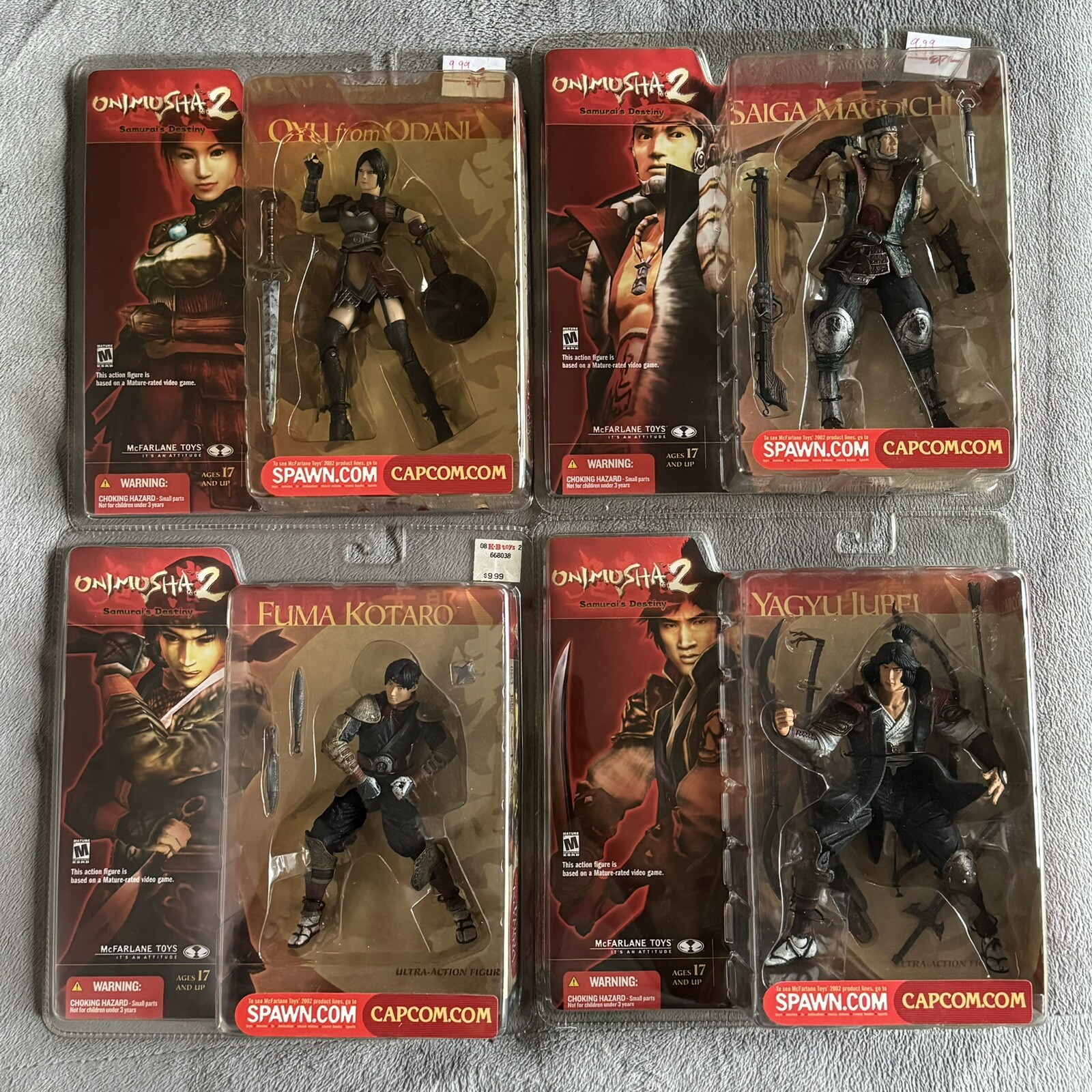 ONIMUSHA 2: SAMURAI’S DESTINY ACTION FIGURE LOT OF 4 (2002) McFarlane ...