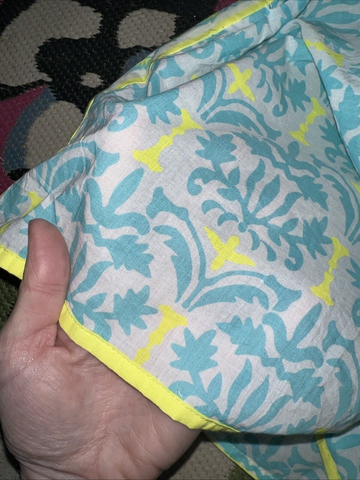 Gretchen Scott Designs Women's East India Blue/Lime Drawstring Shorts L ...