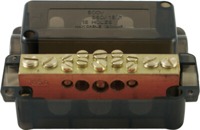 7 Hole 165 Amp Heavy Duty Neutral Link Black | eBay Australia