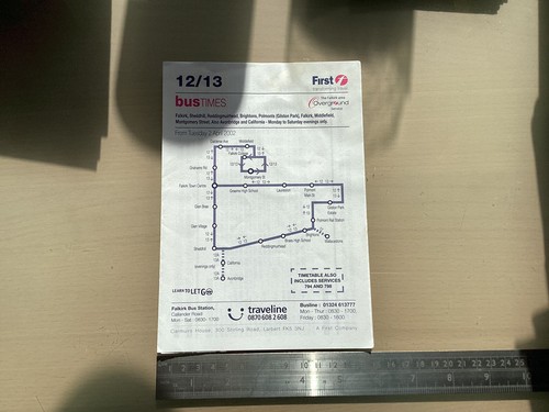 First Edinburgh Scottish Bus Group Route 12/13 Timetable April 2002 ...