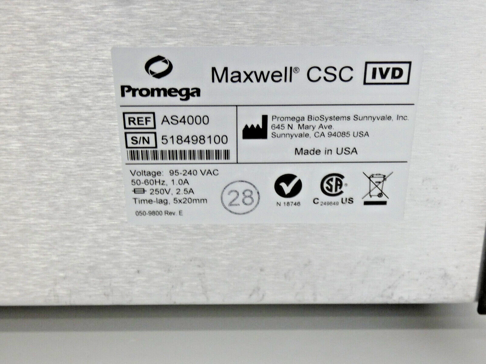 Promega Maxwell CSC - Clinical Sample Concentrator | eBay