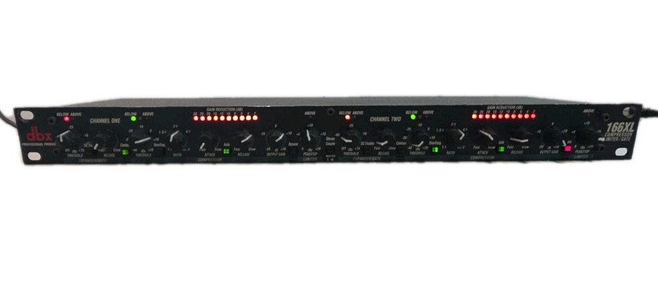 DBX 166XL 2 Channel Stereo Compressor/Limiter & Noise UNTESTED/ *READ ...