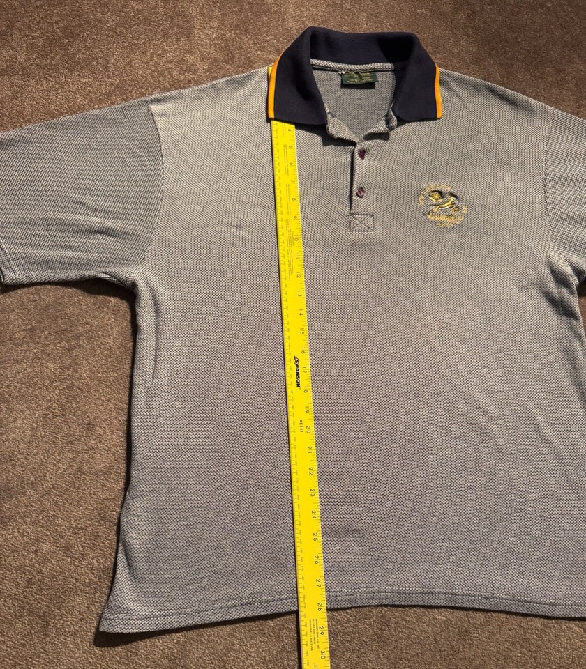 VTG Springbok Sportswear South Africa Rugby Polo Shirt Sz XL Blue ...