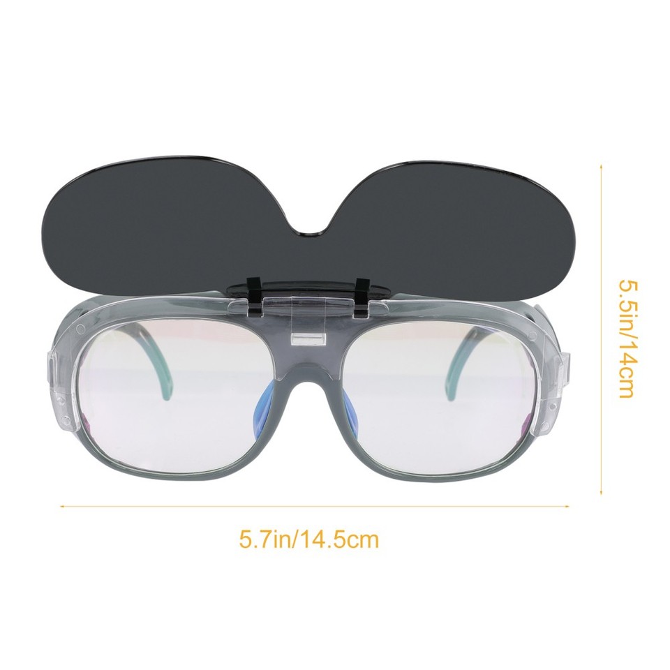 2 Count Welding Safety Spectacles against Impacts Glasses Goggles Shade ...