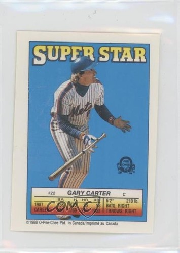1988 Super Star Sticker Backs ( 81 296) Gary Carter Hubie Brooks Ron ...