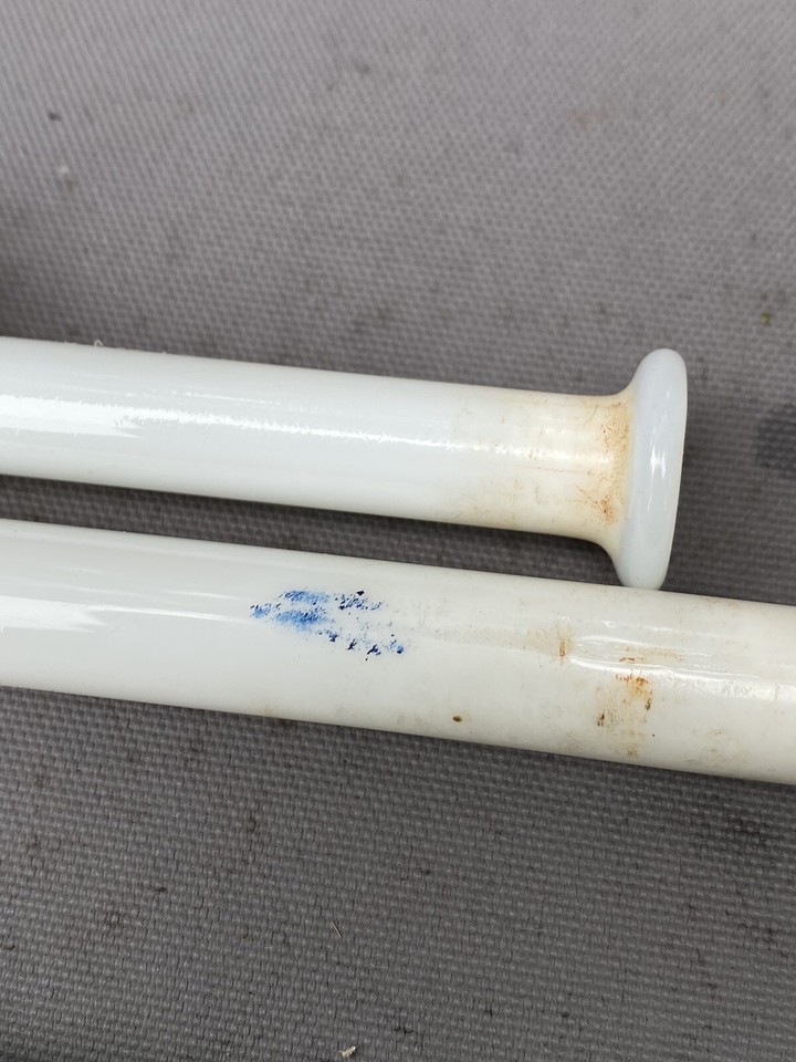 Vintage Jadeite, Milk Glass & Clear Glass Towel Bar Rods 3 Sets 18" Mix ...