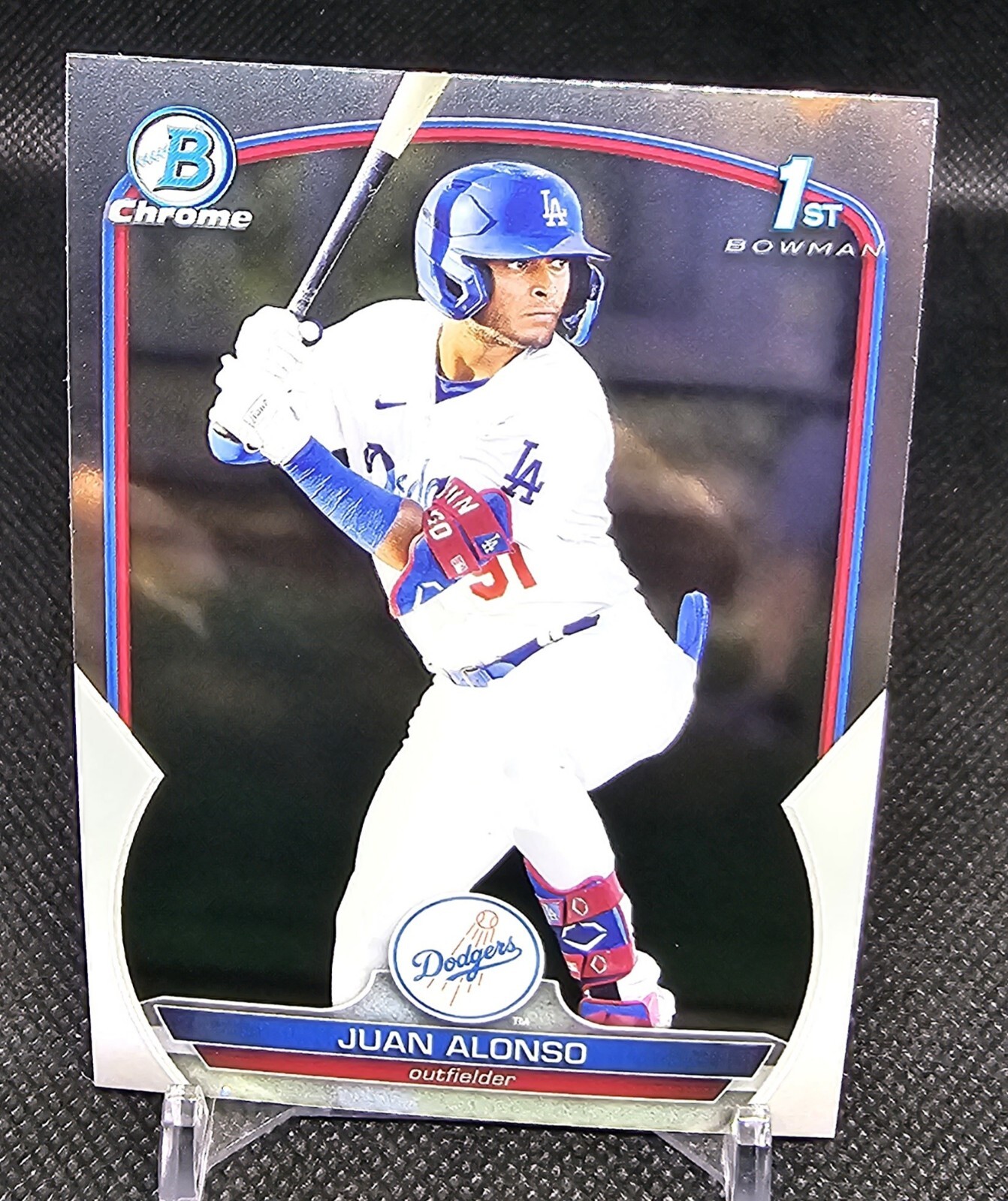 2023 1st Bowman Chrome Baseball Card Prospect BCP-137 Juan Alonso Rookie Dodgers | eBay