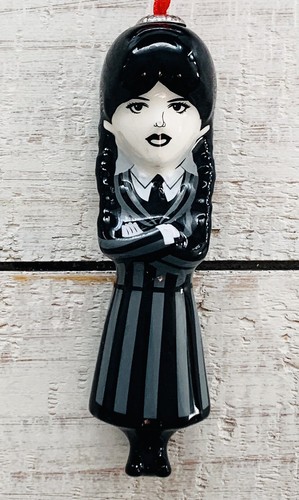 Wednesday Addams Christmas Tree Ornament Decoupage 4” Ships FAST! | eBay