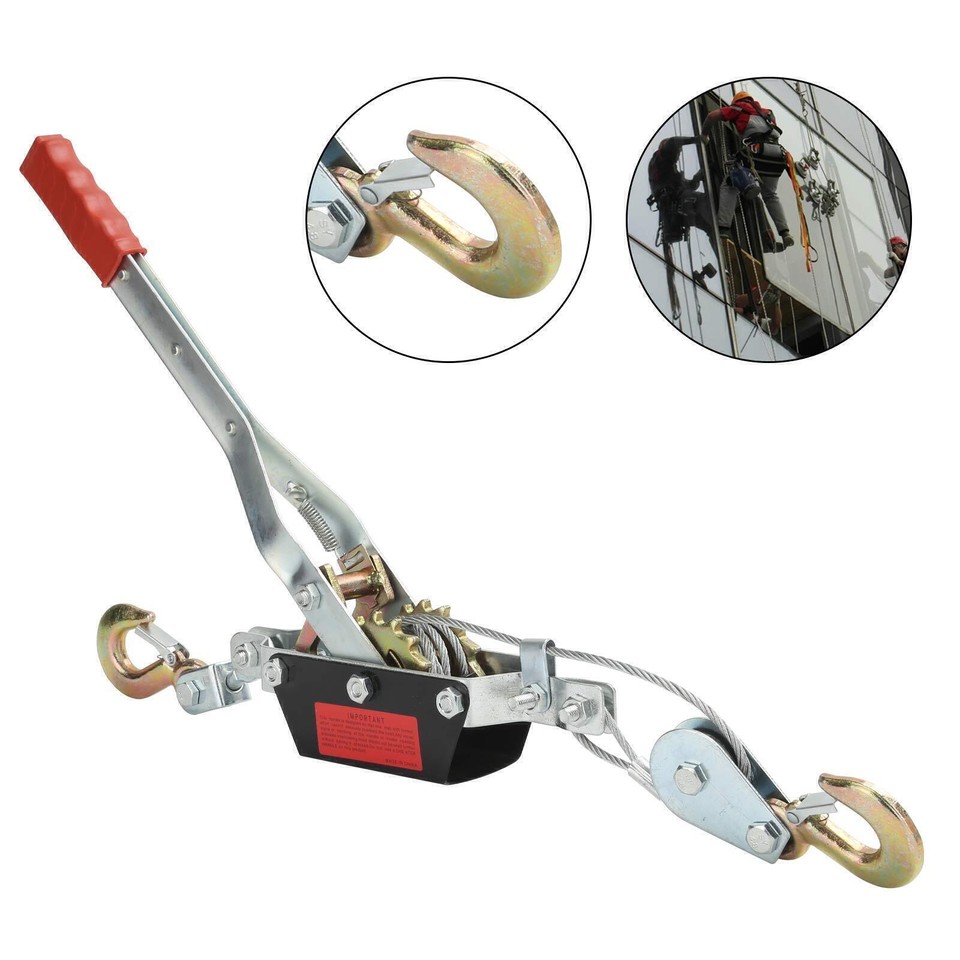 1 TON HEAVY DUTY CABLE PULLER HAND WINCH FENCING TURFER FOR CAR BOAT ...
