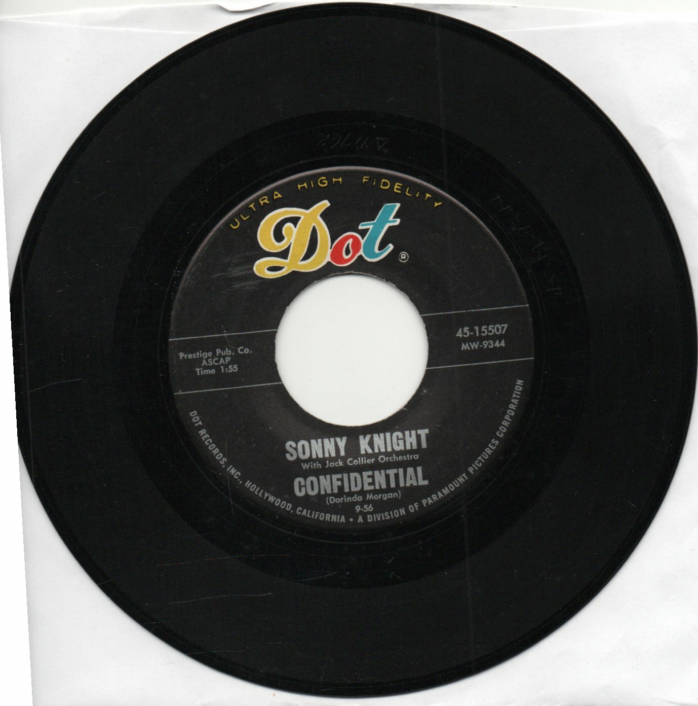 Sonny Knight Confidential on Dot Original 45 | eBay