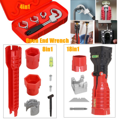18 in1 Sink Basin Multifunction Faucet Wrench Install Tap Spanner ...